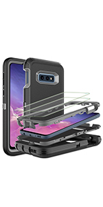 Amazon.com: HONG-AMY for Galaxy S10E Case, Samsung Galaxy S10E Case with 2 Pcs Nano Explosion ...