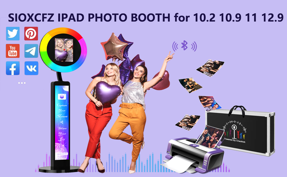 Amazon.com : SIOXCFZ Portable Photo Booth Shell Stand for Ipad 10.2'' 10.9'' 11'' 12.9''Selfie ...