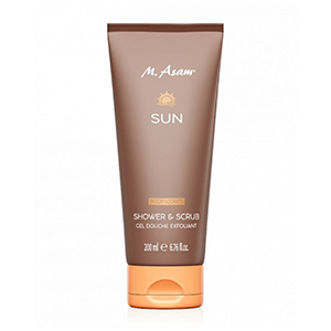 M Asam SUN Shower & Scrub Duschpeeling (200 ml) – 2in1: Duschgel & Körperpeeling Für Ebenmäßige ...