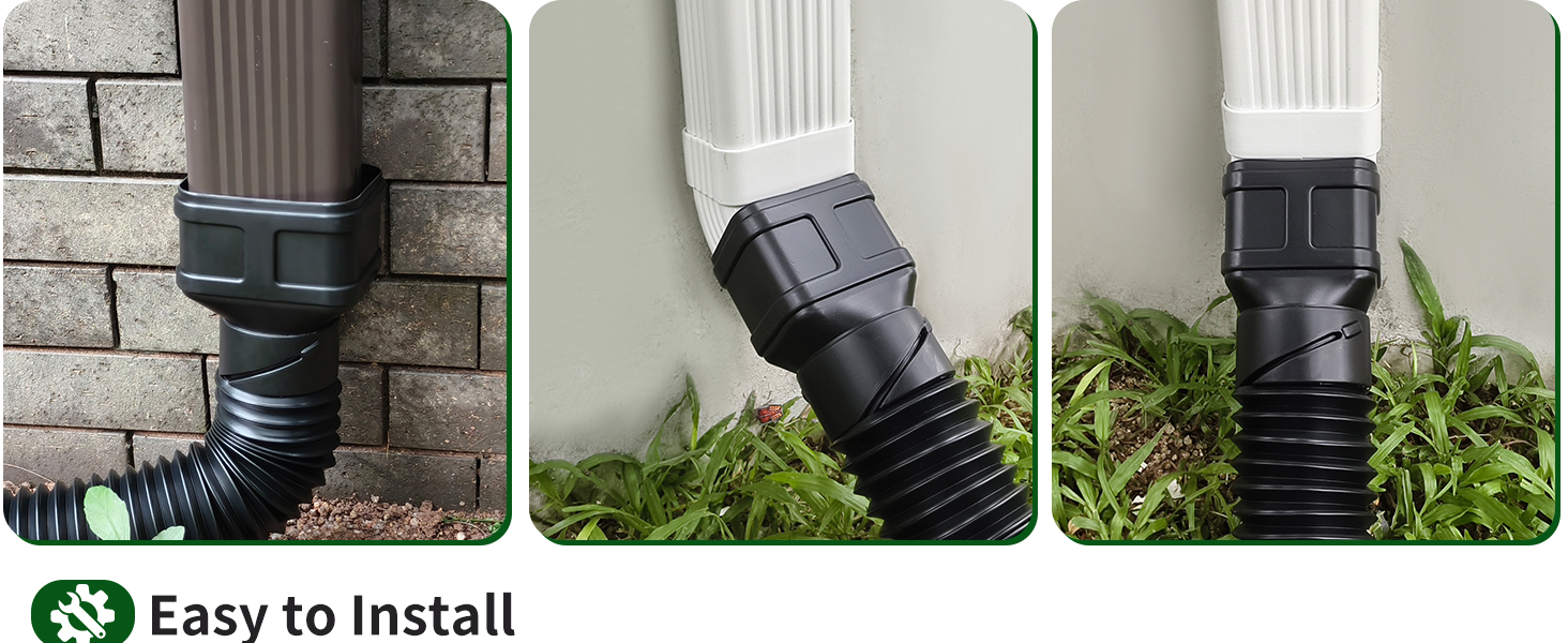 Prestantious 7ft Long Gutter Downspout Extensions, 3.1" OD Downspout ...
