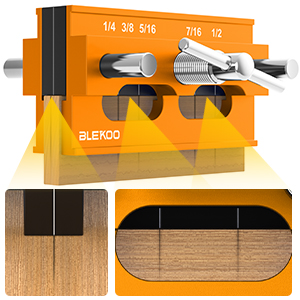 BLEKOO Self Centering Doweling Jig Kit, Drill Jig For Straight Holes ...