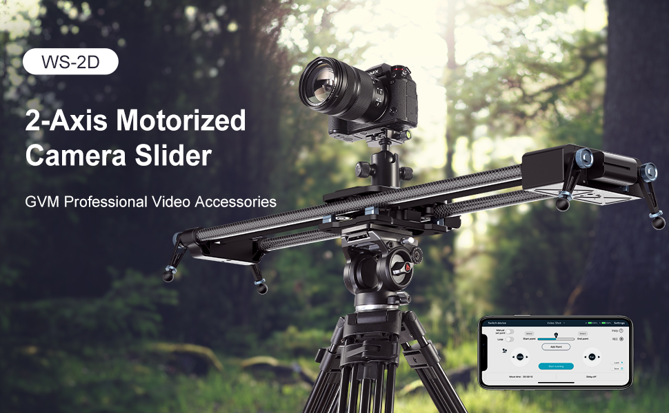 Amazon.com : GVM Motorized Camera Slider, 2-Axis 31'' Carbon Fiber ...