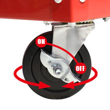 Big Red APTC302R Torin Steel Tool Service Push Cart with 3 Shelves and 200 lb Capacity, Red ...