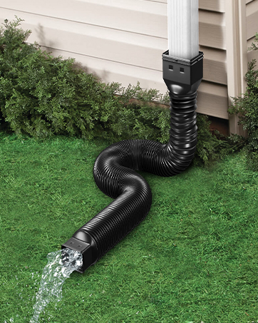 Rain Gutter Drain Extension Black Rain Gutter Downspout Extensions ...
