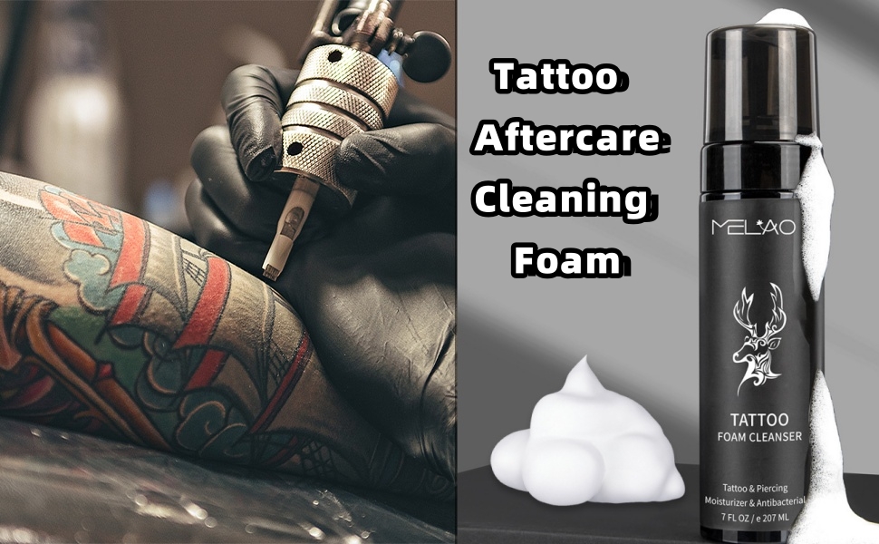 Amazon.com: YLady 207ml Tattoo Foam Tattoo Aftercare Cleaning Mousse, Tattoo Cleaner Skin ...