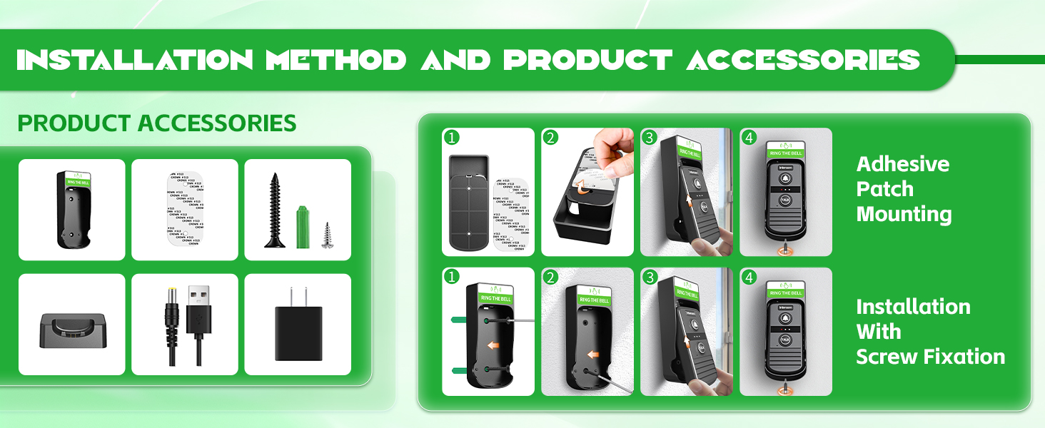 PANDAAR Wireless Doorbell, Intercoms Wireless for Home 4900ft Long ...