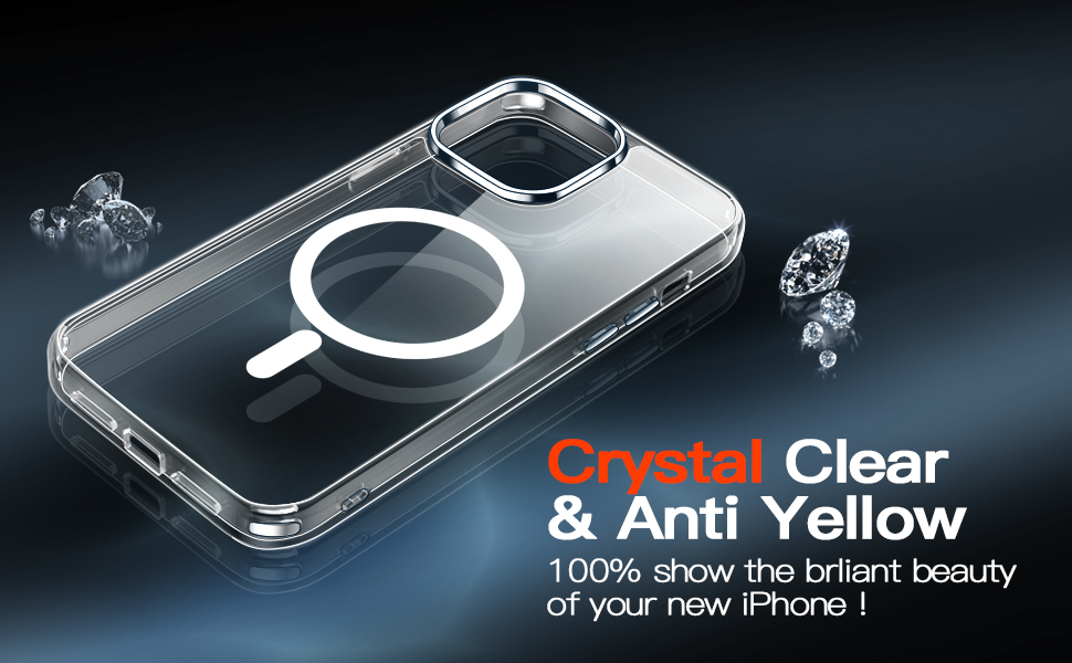 Amazon.com: Redpepper for iPhone 13 Pro Max Case,[Compatible with Magsafe][Anti-Yellowing] with ...