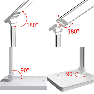 Amazon.co.jp: Glvaner デスクライト コードレス 充電式 省エネ LED 調光 調色 可愛い 目に優しい 折りたたみ タイマー タッチセンサー 角度 usbポート付き 読書 ...