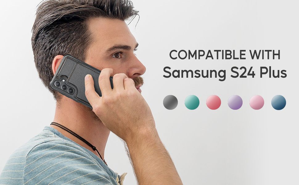 Amazon.com: Vinich for Samsung Galaxy S24 Plus Case with Card Holder, for Samsung S24 Plus ...