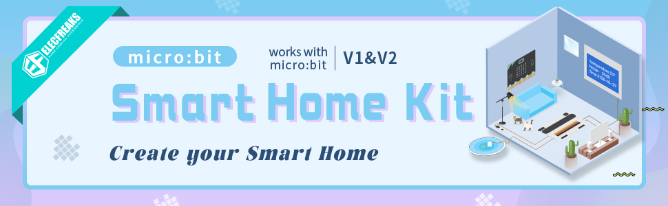ELECFREAKS microbit Smart Home Kit Micro:bit Sensor Starter Kit Octopus ...
