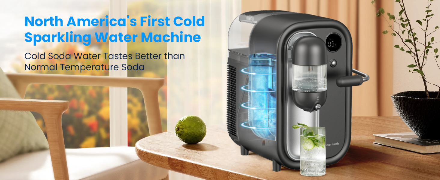 Amazon.com: GLACIER FRESH Newest Cold Soda Maker，Electric Carbonated Water Machine,North America ...
