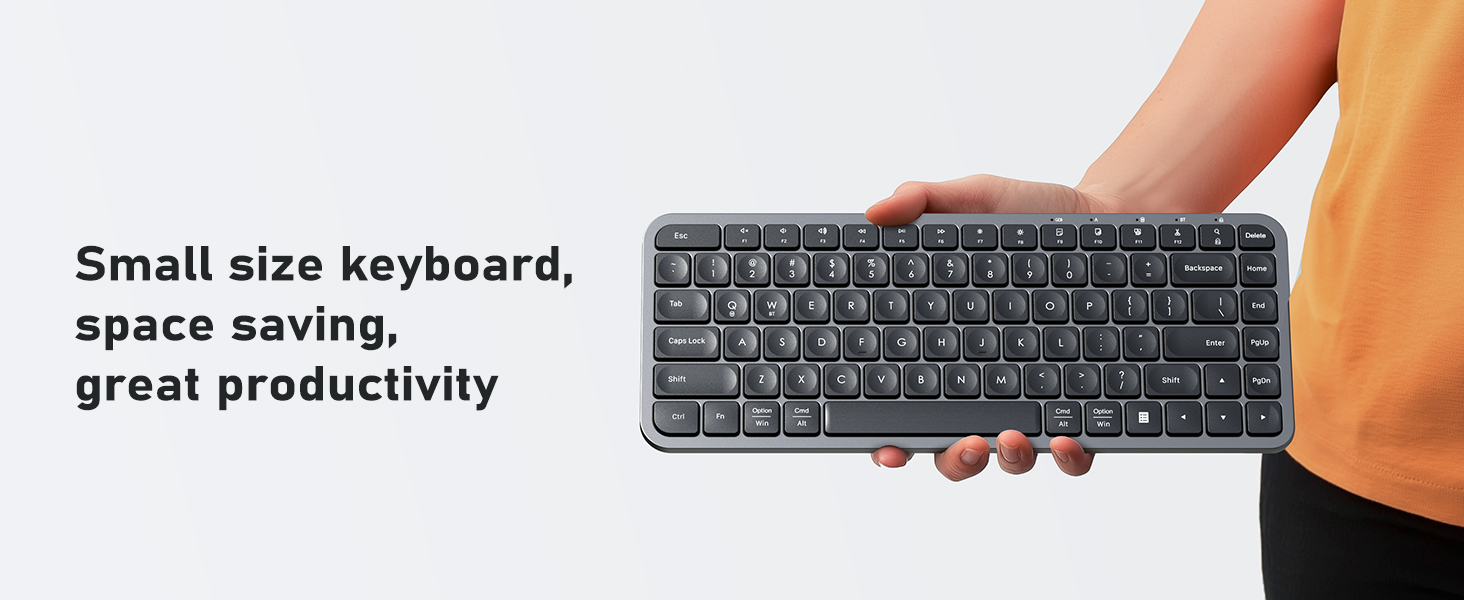 Amazon.com: Bluetooth Keyboard and Mouse, Vssoplor Compact Multi-Device Wireless Keyboard Mouse ...