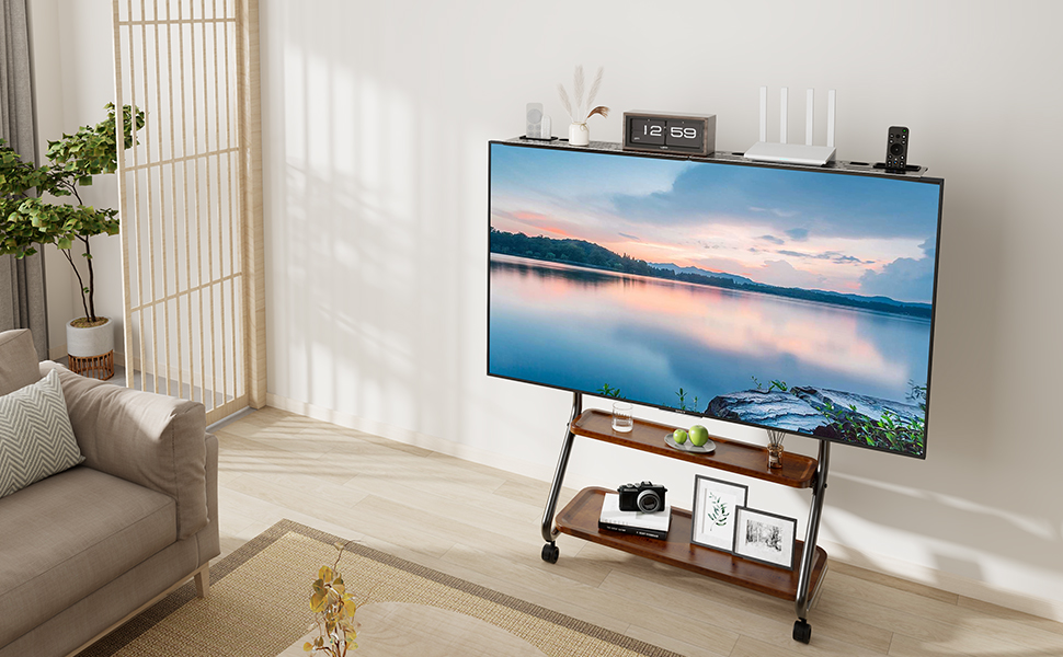 Amazon.co.jp: テレビ上ラック テレビ裏収納 工具不要で取り付け TV用アクセサリ テレビ 棚 上 耐荷重6kg TV上収納棚 スマート smart ルーター収納 モニターラック ...