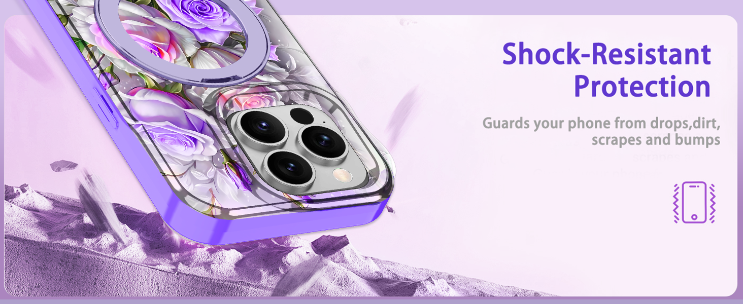 Amazon.com: Lamcase for iPhone 16 Pro Max Case with Magnetic Invisible Ring Stand [Compatible ...