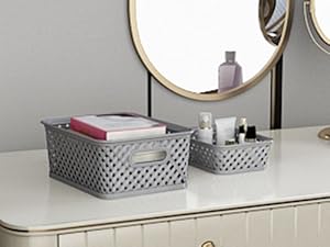 Amazon.com - MaxGear Organization and Storage 3 Packs, Plastic Storage ...