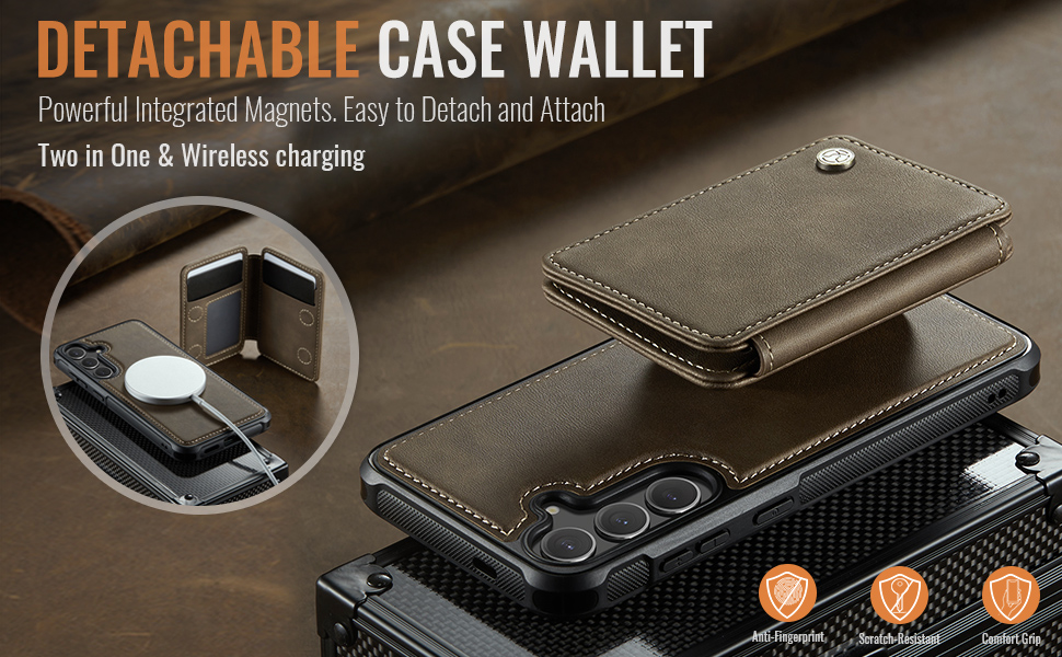 Amazon.com: Usroom Compatible with Magsafe for Samsung Galaxy S25 Plus Wallet Case Magnetic Card ...