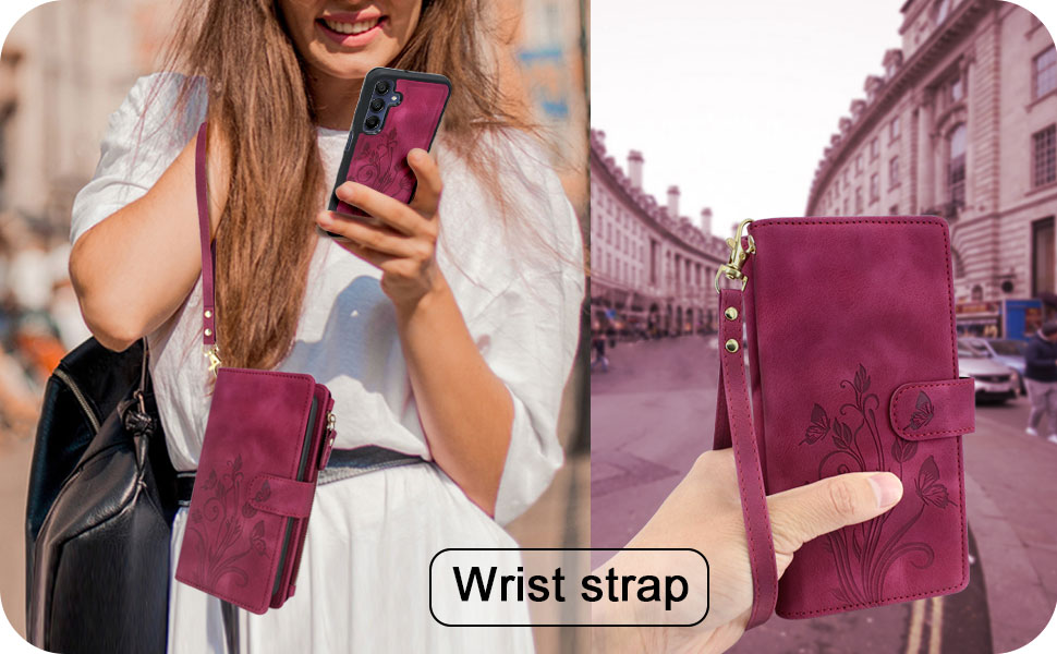 Amazon.com: Lacass Case Wallet for Samsung Galaxy A25 5G, [12 Card Slots] ID Credit Cash Holder ...