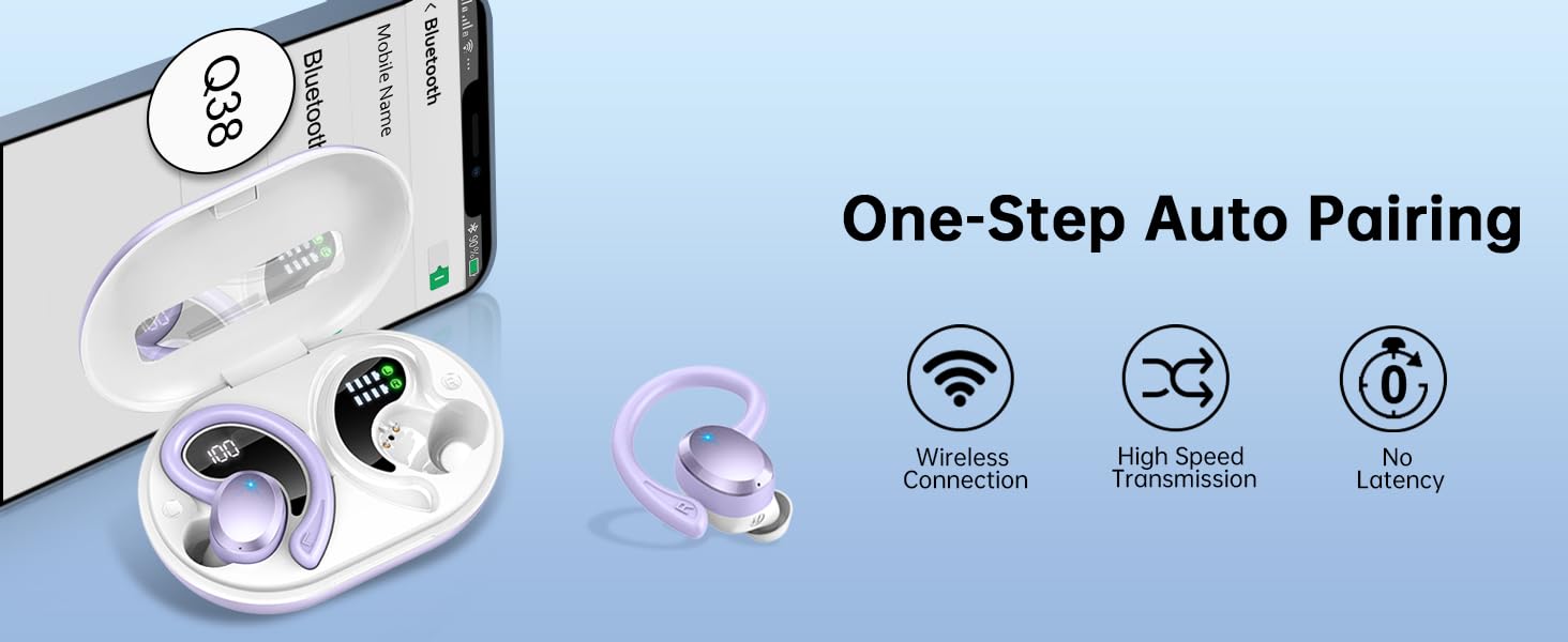 Amazon.com: Wireless Earbuds Sport, 2025 Bluetooth 5.4 Headphones with ...