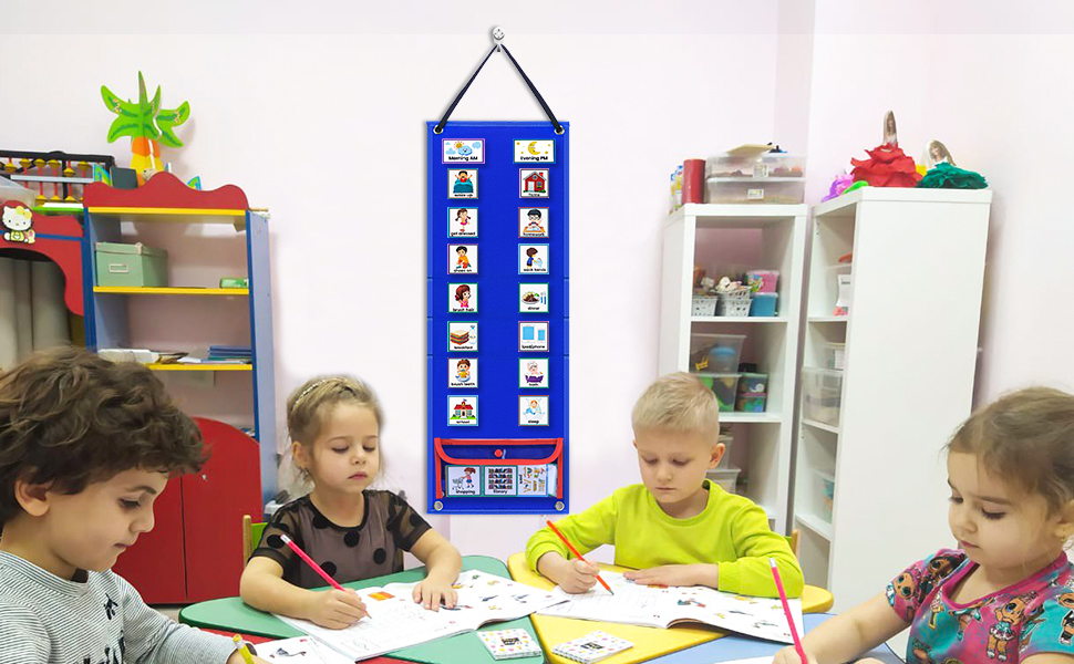 Amazon.com : Visual Schedule for Kids with Autism Toddler Schedule ...