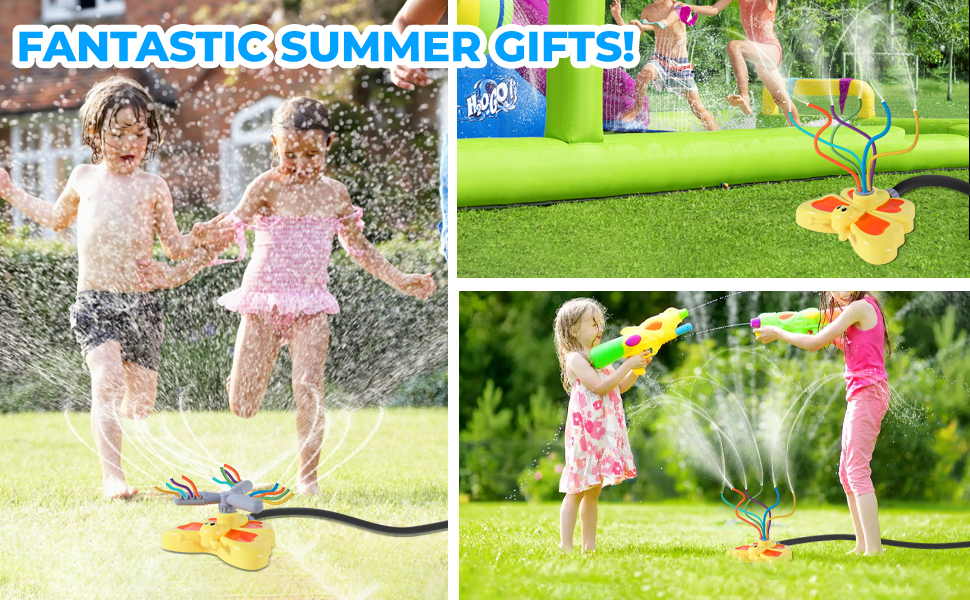 Amazon.com: Water Sprinkler for Kids,Douthfolle Kids Sprinklers for ...