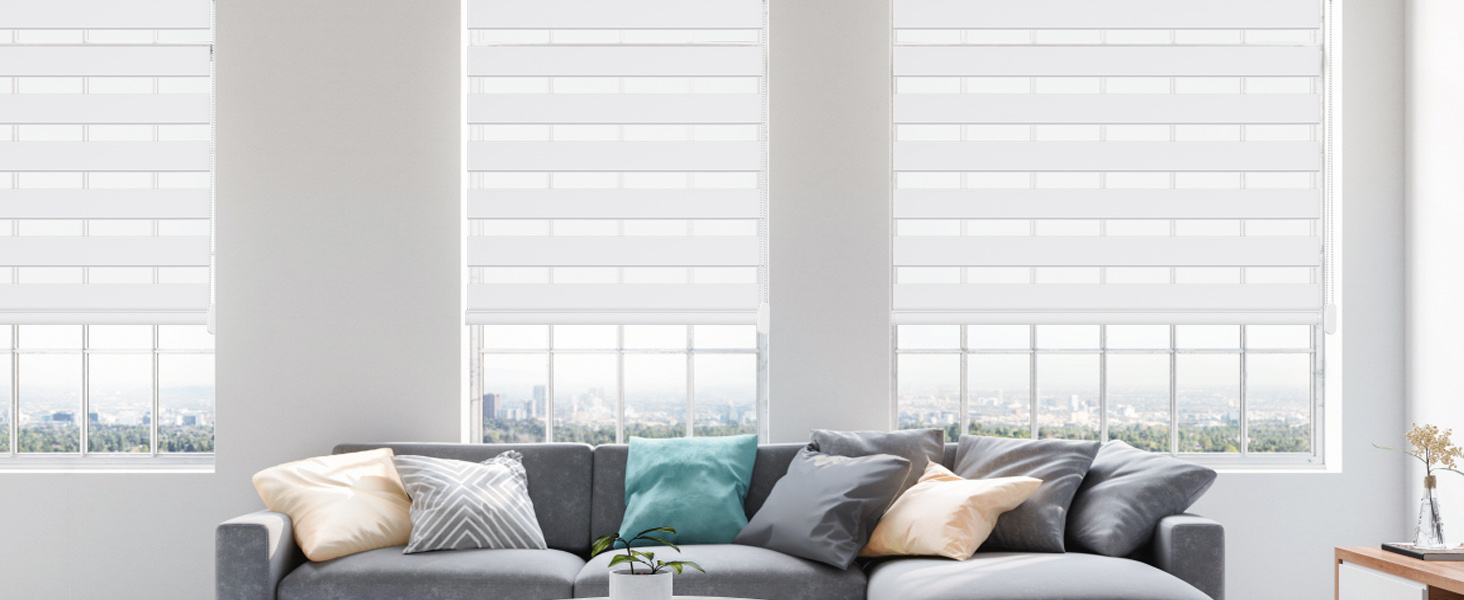 Amazon.com: Changshade Zebra Blinds for Windows with Cord Custom Size Blackout, Corded Zebra ...