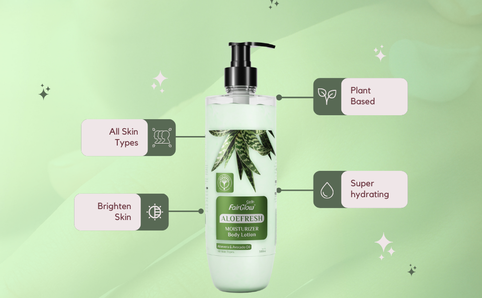 Buy Corlin Fair Glow Aloefresh Deep Care Moisturizer Body Lotion 500ml Online at Low Prices in ...