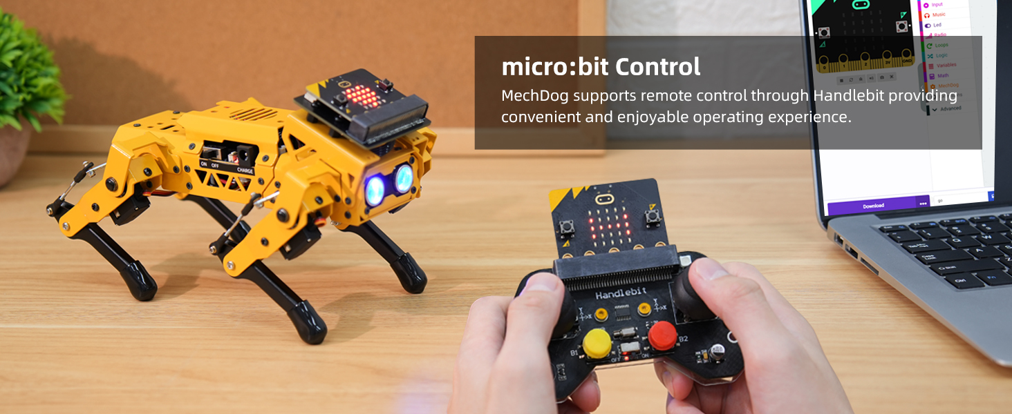 Amazon.com: MechDog Robot Dog for Arduino Python Scratch microbit ...