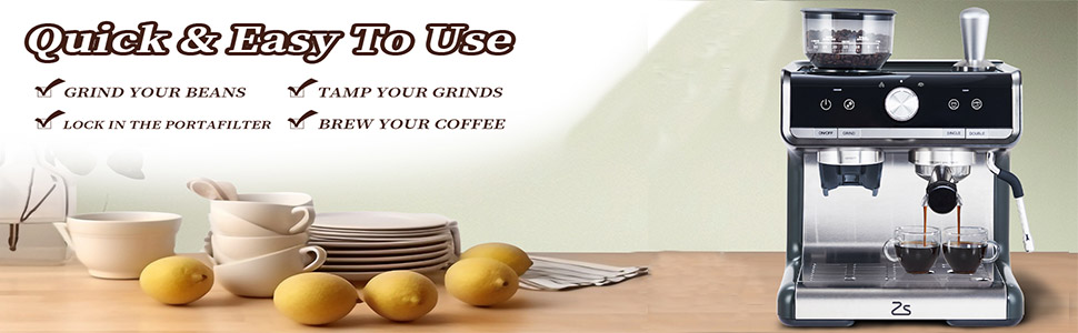 Amazon.com: CuisinAid Espresso Machine with Grinder, Professional Espresso Maker with Milk ...