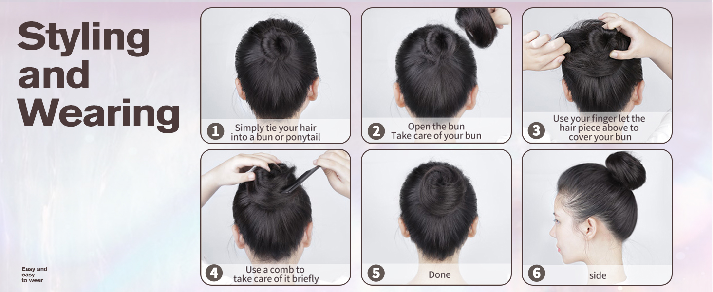 Amazon.com : isheeny Messy Bun Hair 100% Human Hair Bun Extensions ...
