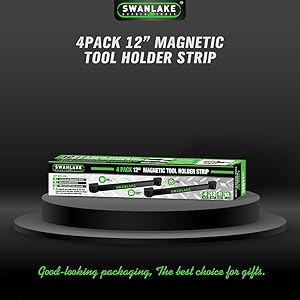 Amazon.com: SWANLAKE 12" Magnetic Tool Holder Strip,Metal Tool Magnet Bar for Garage ...