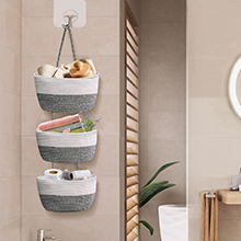 Amazon.com: Over the Door Hanging Basket, 3-tier Wall Mount Hanging ...