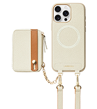 Amazon.com: LAMEEKU for iPhone 15 Pro Max Wallet Case, Zipper Leather Card Slots Crossbody Case ...