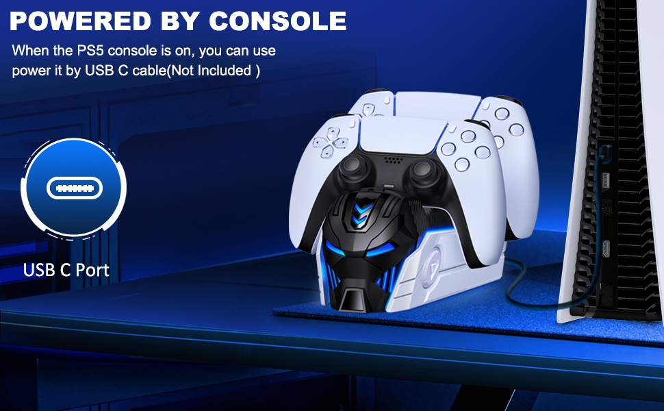 Amazon.com: MystNova PS5 Controller Charger Station for PlayStation 5 Dualsense, Fast PS5 Dual ...