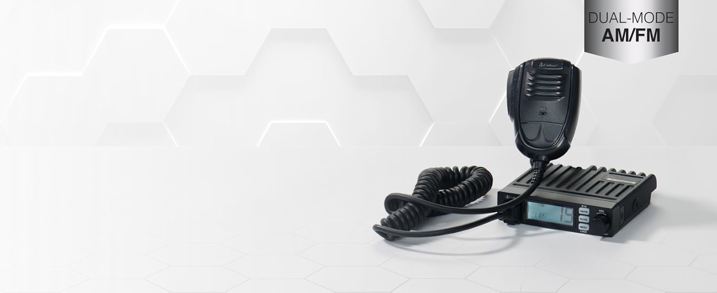 Amazon.com: Cobra 19 MINI AM/FM Recreational CB Radio - Dual-Mode AM/FM, 40 Channels, Travel ...