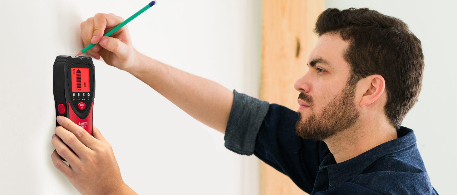 Amazon.com : KAIWEETS Stud Finder Wall Scanner, 5 in 1 Electronic Stud Detector with Tricolor ...