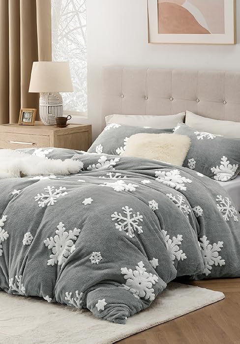 Amazon.com: Bedsure Fluffy Duvet Cover Set - Ultra Soft Plush Shaggy Comforter Cover Queen Size ...