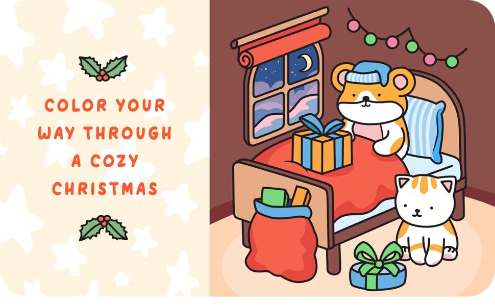 Amazon.com: Cozy Christmas Coloring Book: Bold and Easy Designs for ...