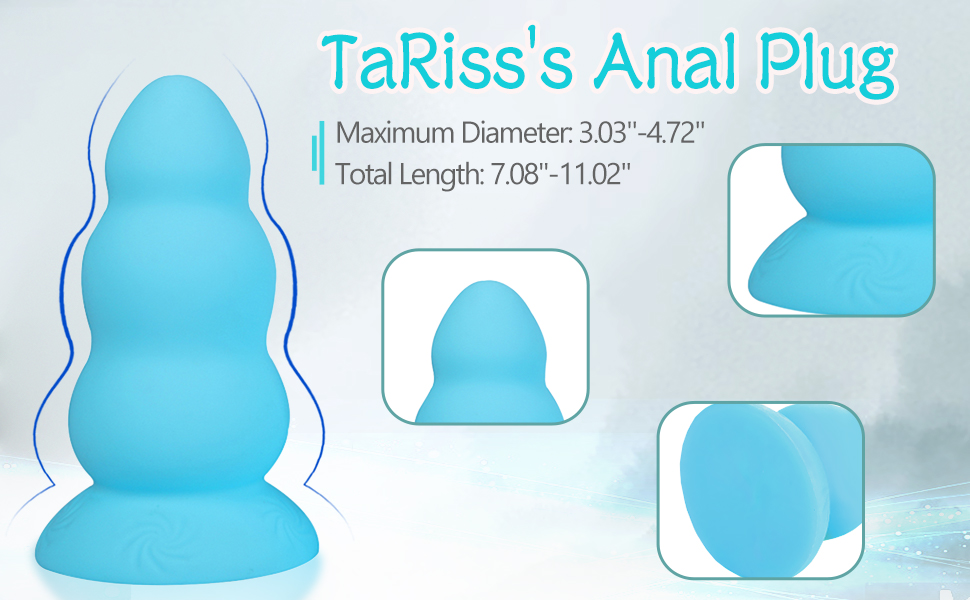 Amazon.com: TaRiss's Silicone Dildo Anal Plug with Strong Suction Cup for Hands-Free Play Butt ...