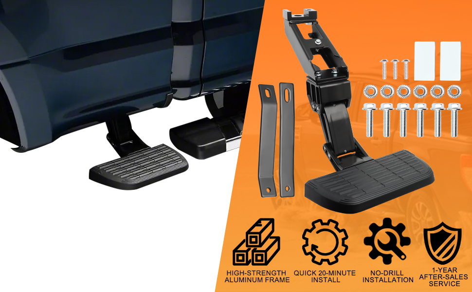 Amazon.com: keriolee 75413-01A Truck Bed Side Step Retractable Step for 2017-2022 Ford F250 F350 ...