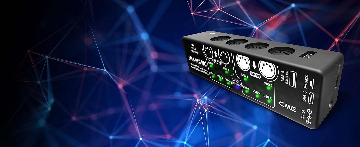 Amazon.com: CME H4MIDI WC – Advanced USB Host MIDI Interface with Router, Filter, Mapper ...