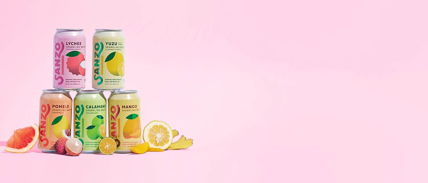 Amazon.com: Sanzo Flavored Sparkling Water Variety Pack - Yuzu Lemon Soda, Calamansi Lime ...