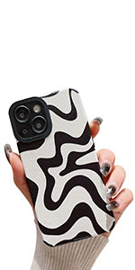 Amazon.com: Fxlzcw Cute Clear Curly Wave Frame Compatible with iPhone 8 iPhone 7 iPhone SE 2020 ...