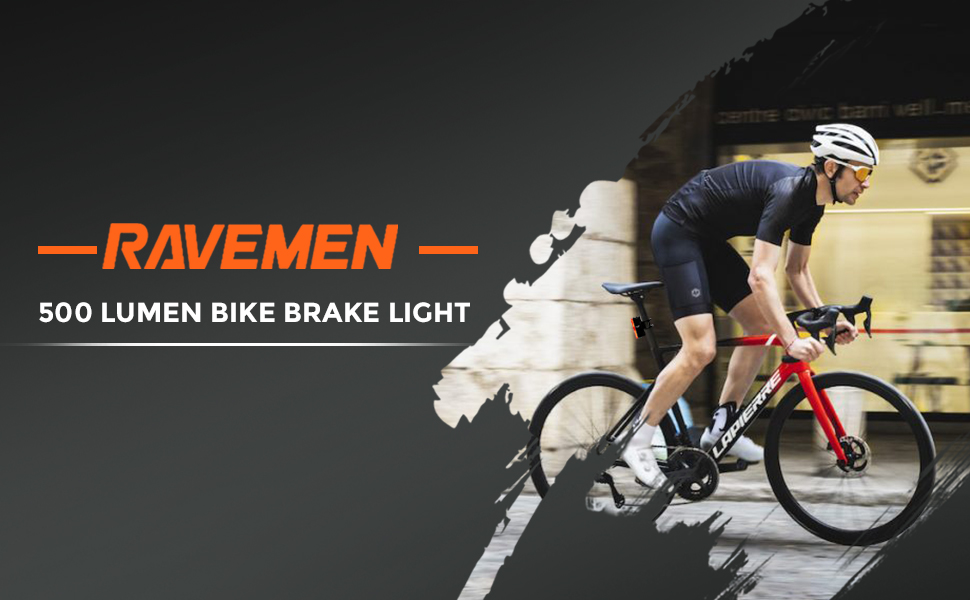 RAVEMEN TR500 500 Lumen fanale Posteriore per Bici per Guida Notturna Diurna,Luce Posteriore per ...