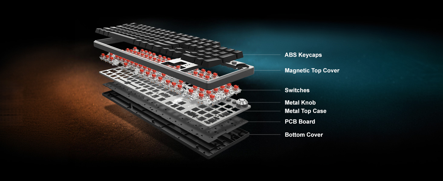 Amazon.com: MSI Forge GK310 RED US - Mechanical Keyboard, HOT SWAPPABLE, RED SWITCHES, RGB ...