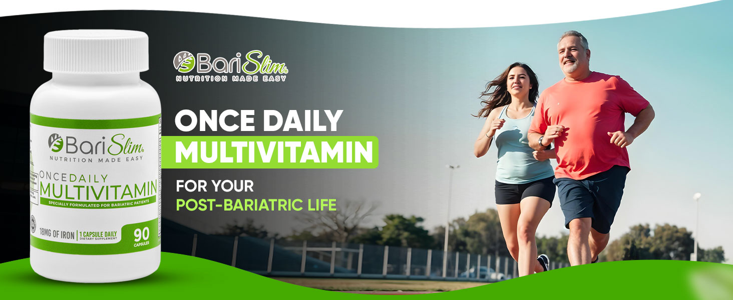 Amazon.com: BariSlim Once Daily Bariatric Multivitamin Capsule - 18mg of Iron - Bariatric ...