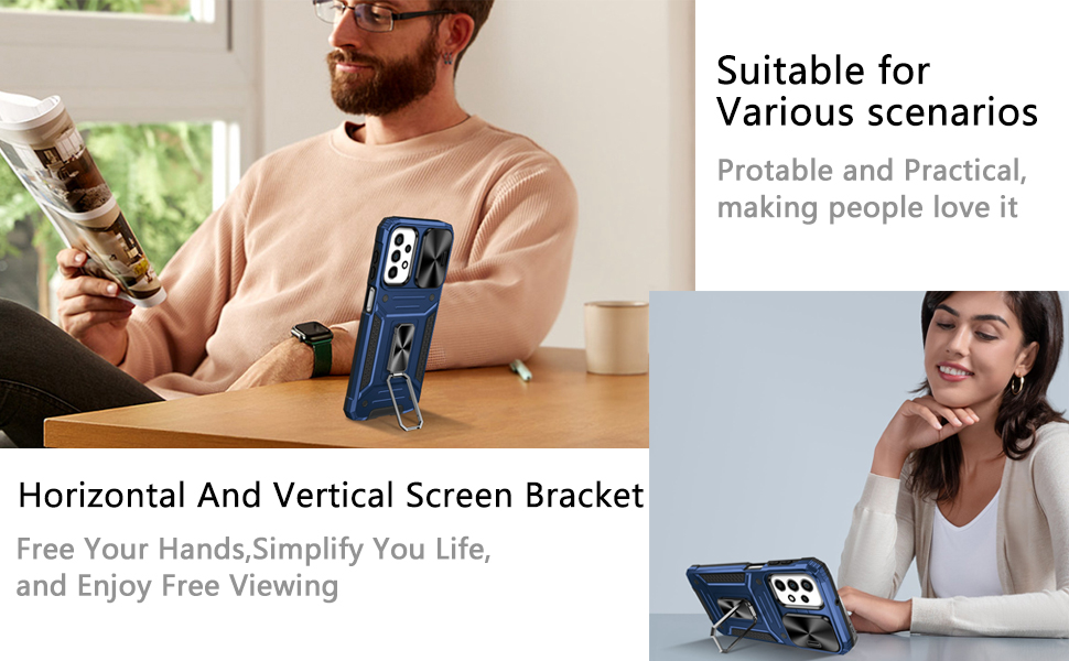 Amazon.com: Fucozan Galaxy A23 5G Case for Samsung Galaxy A23 4G Case with Kickstand Slide ...