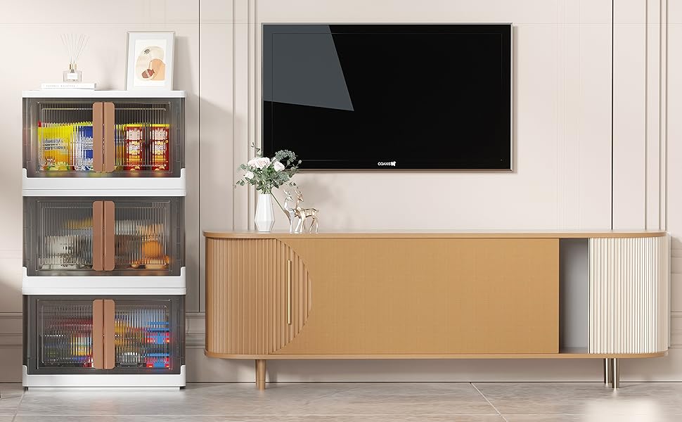 HAIXIN Storage Boxes with Lids - Collapsible Storage Bin, Really Useful Box, 32L Stackable ...