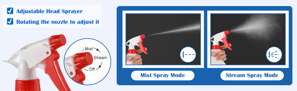 Amazon.com: Eccliy 12 Pcs 16 Oz Plastic Spray Bottle, Leak Proof Empty and Reusable for Cleaning ...