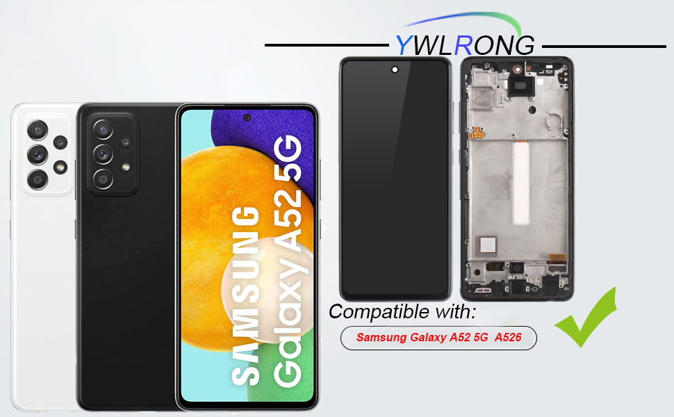 Amazon.com: Screen for Samsung Galaxy A52 5G Screen Replacement for Samsung A52 5G A526U A526T ...
