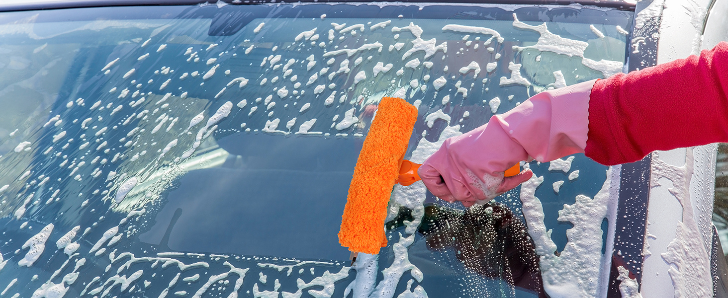 Amazon.com: Mytium Window Cleaning Squeegee Kit,2 in 1 Window Squeegee with 5ft/60inch Extension ...